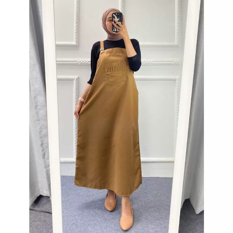 Jual Overall Polos Viral Terbaru Dress Panjang Wanita Temi Jamsuit Baju ...