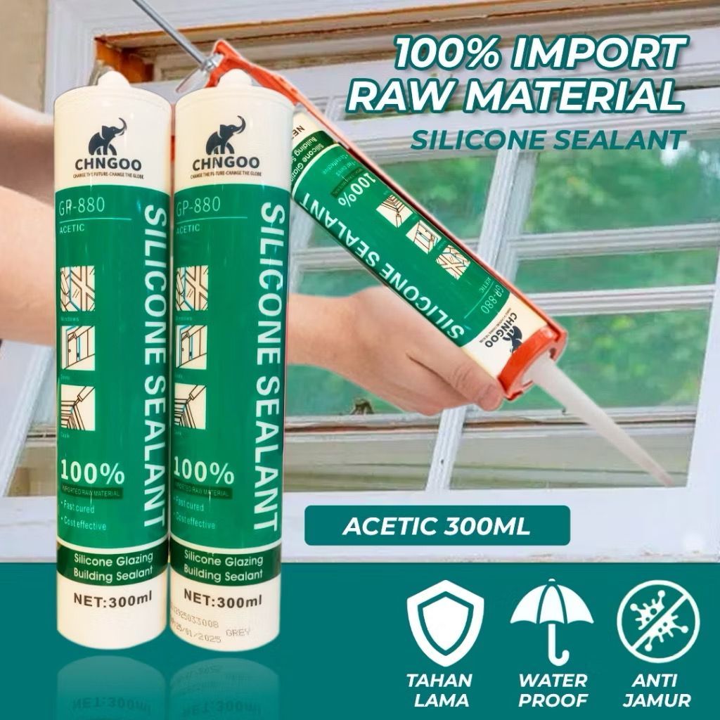 Jual CHNGOO LEM SEALANT GP-800 ACETIC Lem Pintu, Kaca, Jendela Tembak ...