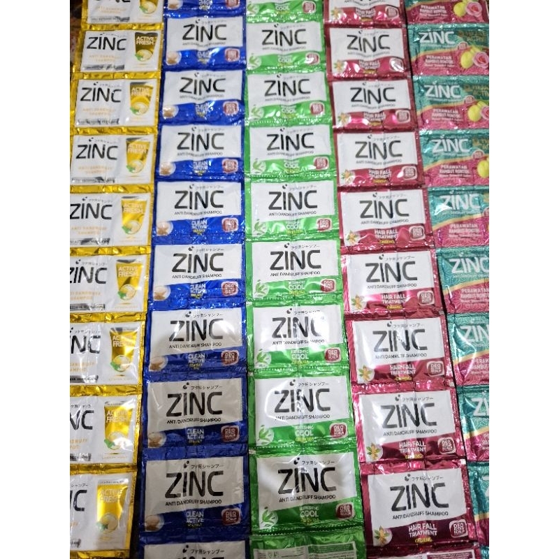 Jual ZINC Shampoo 1 renteng isi 12 Sachet / Shampoo Zinc Sachet 10 ml ...