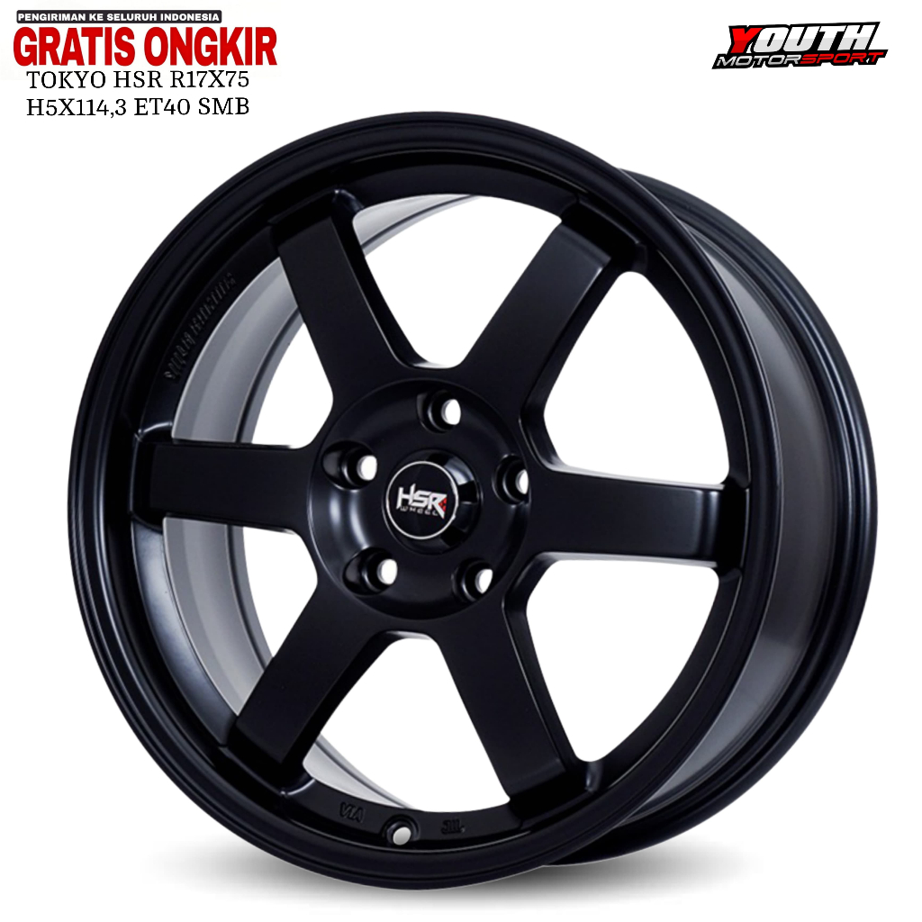 Jual VELG R17 MODEL TE37 HSR TOKYO 5X114,3 COCOK UNTUK INOVA,ERTIGA,XL7 ...