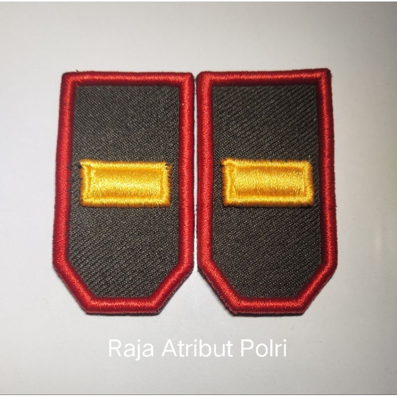Jual BORDIR PANGKAT IPDA PDL LIST MERAH TIMBUL | Shopee Indonesia