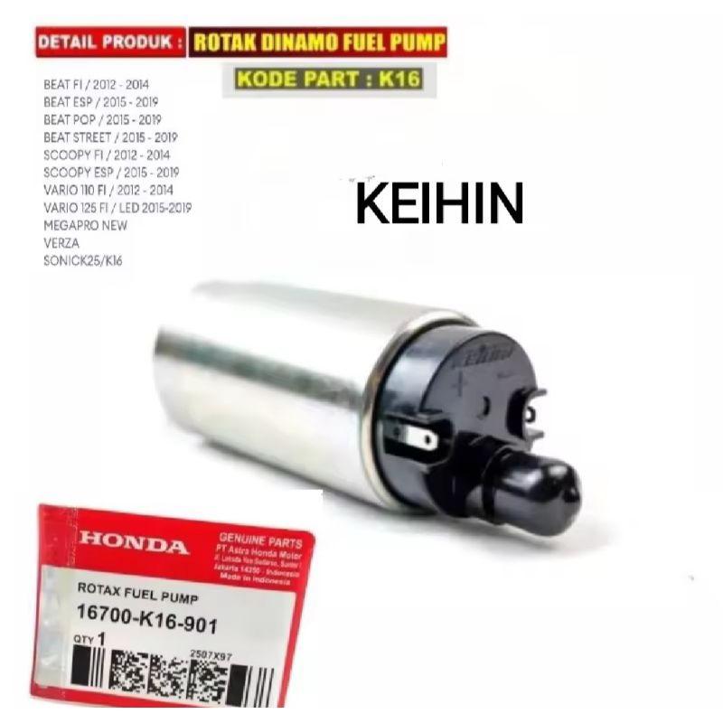 Jual Rotax rotak dinamo fuel pump beat fi beat pop beat esp vario 110 ...