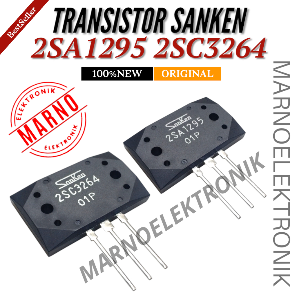 Jual TR TRANSISTOR SANKEN 2SA1295 2SC3264 2SA 1295 2SC 3264 ASLI ...