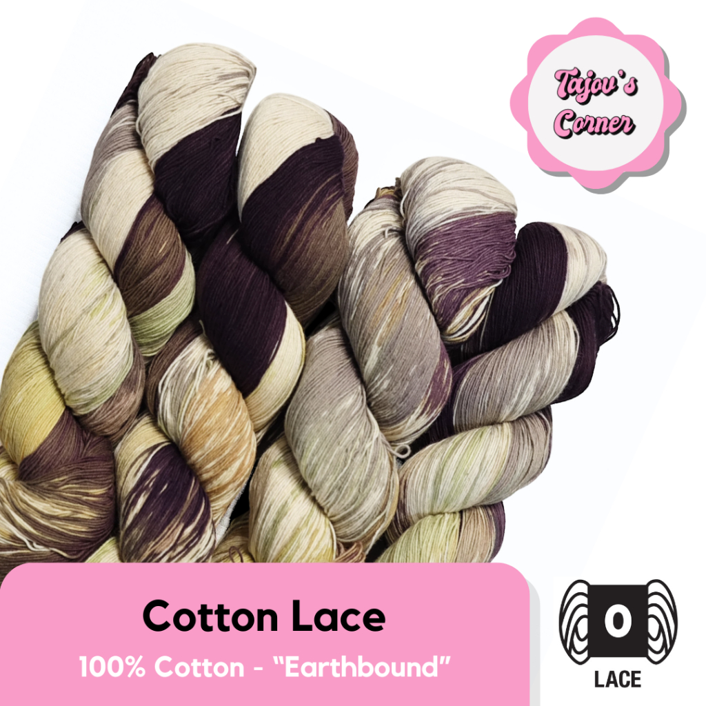 Jual Benang Rajut Cotton Lace Yarn - #0 Lace - Hand Dyed - Benang Katun ...