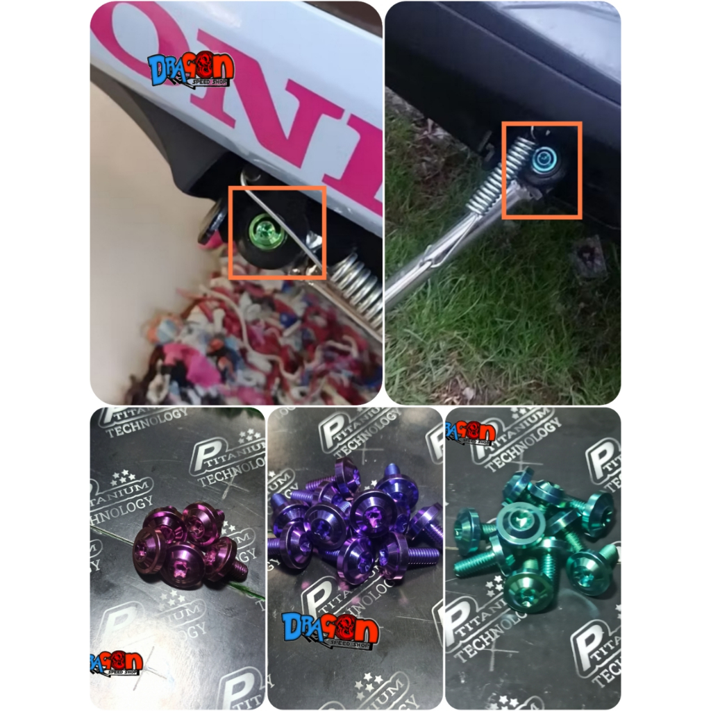 Jual Baut titanium sensor standar samping standar satu honda matic beat ...