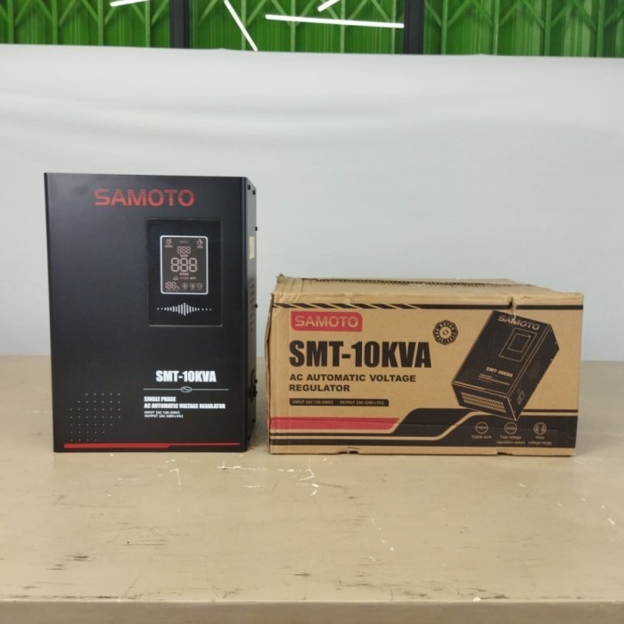 Jual SAMOTO Stabilizer 10000VA Stavolt Single Phase Stavolt SMT10000VA ...
