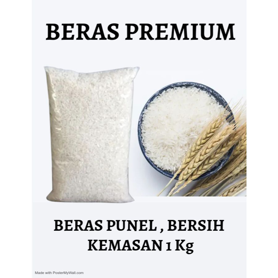 Jual BERAS PREMIUM KEMASAN 1 KG / BERAS KEMASAN MINI/ BERAS KEMASAN ...