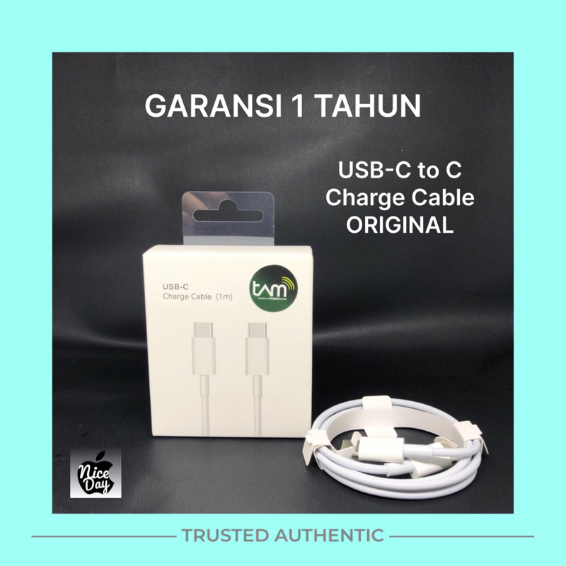 Jual Kabel Charger iP 15 USB C to C Charge Cable Original 1M/2M ...