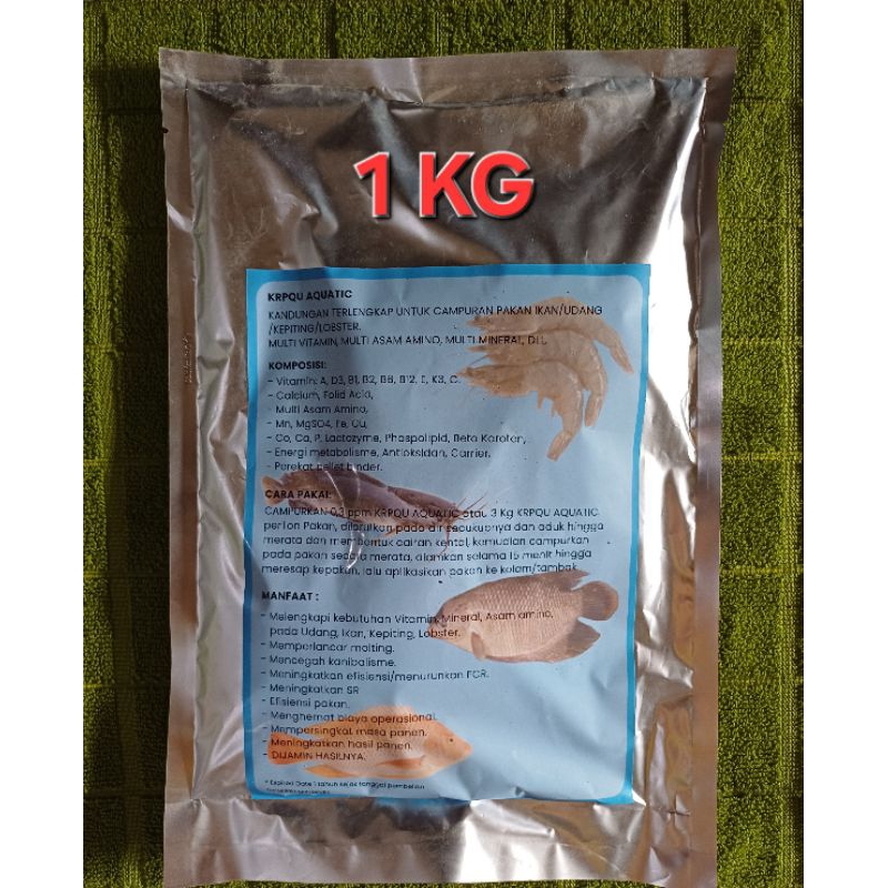 Jual Premix - Premix KRPQU AQUATIC 1 kg - Premix ikan - Premix udang ...