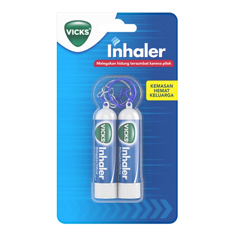 Jual VICKS Inhaler Clears Stuffy Nose Kemasan isi 2 x 0,5 ml | Shopee ...
