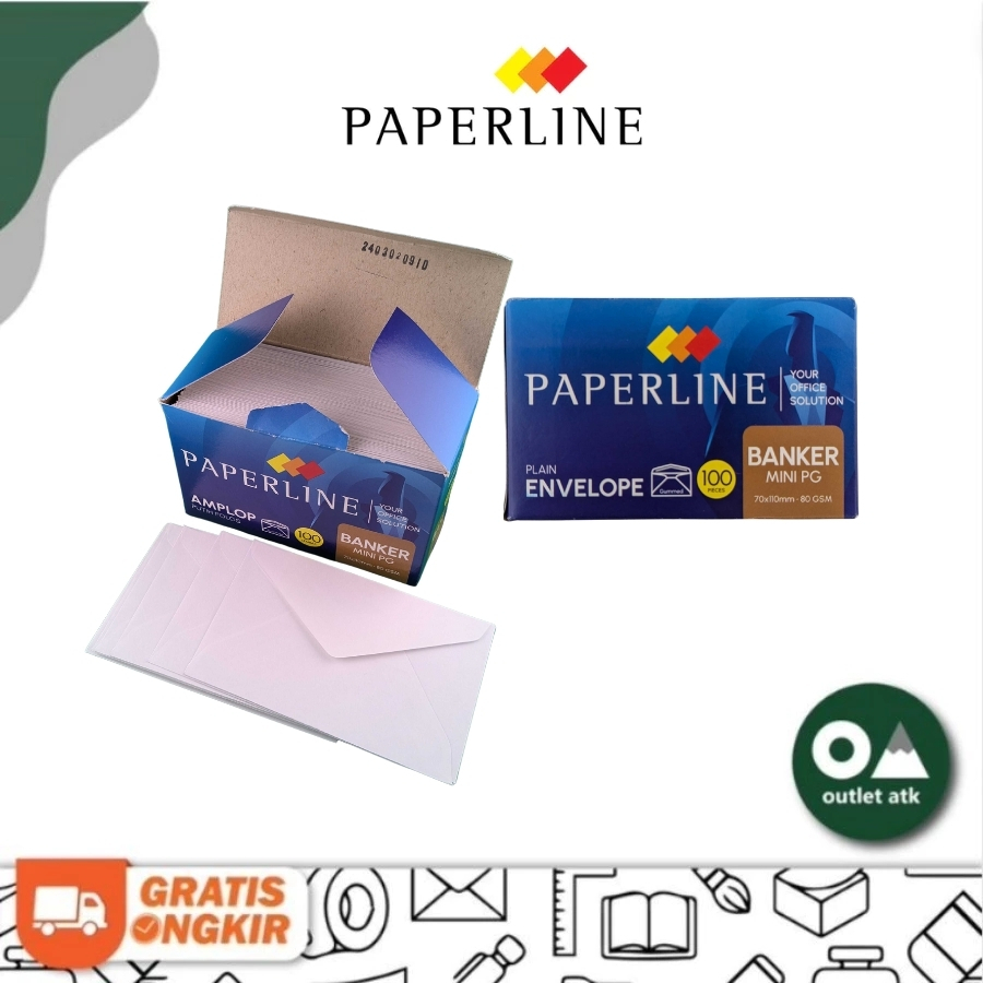 Jual Amplop Polos Mini Banker PG Paperline PPS isi 100 | Shopee Indonesia