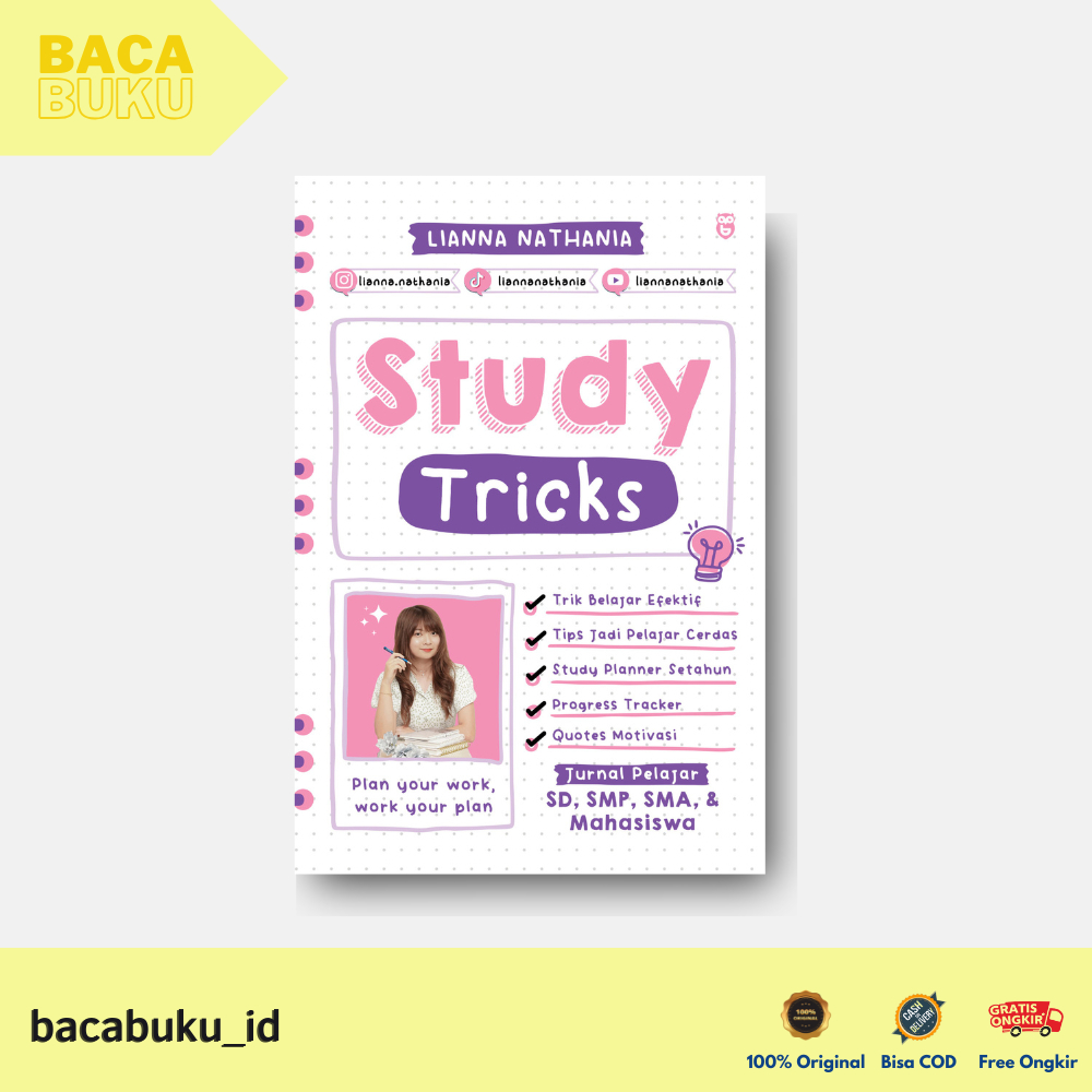 Jual BUKU STUDY TRICKS By Lianna Nathania - Bmedia | Shopee Indonesia