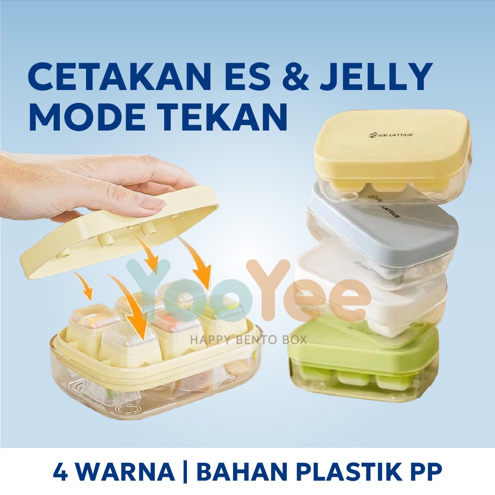 Jual Yooyee Cetakan Es Batu Cokelat Jelly Mode Tekan Press Dengan Wadah ...
