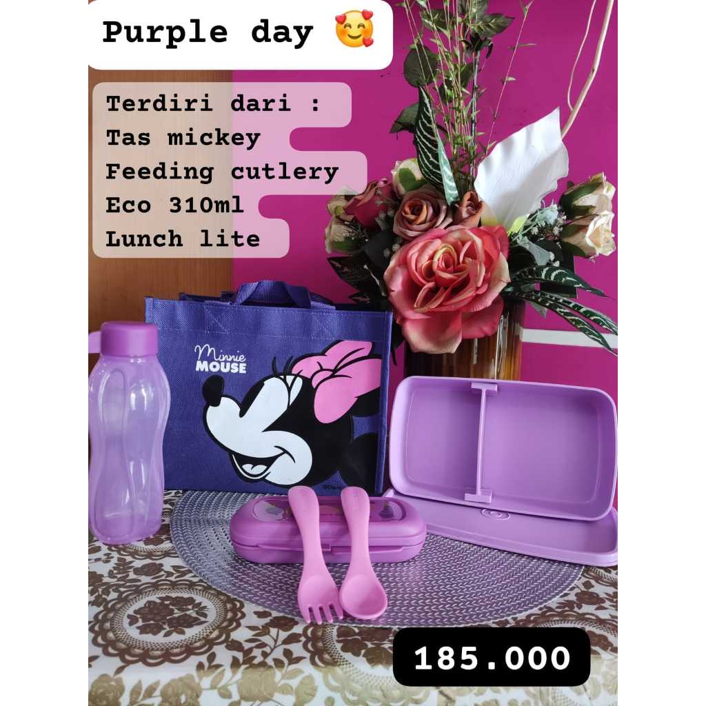 Jual Tupperware BIG PROMO LUNCH Lite - Minnie Large Box 590ml (1 set) | Shopee Indonesia