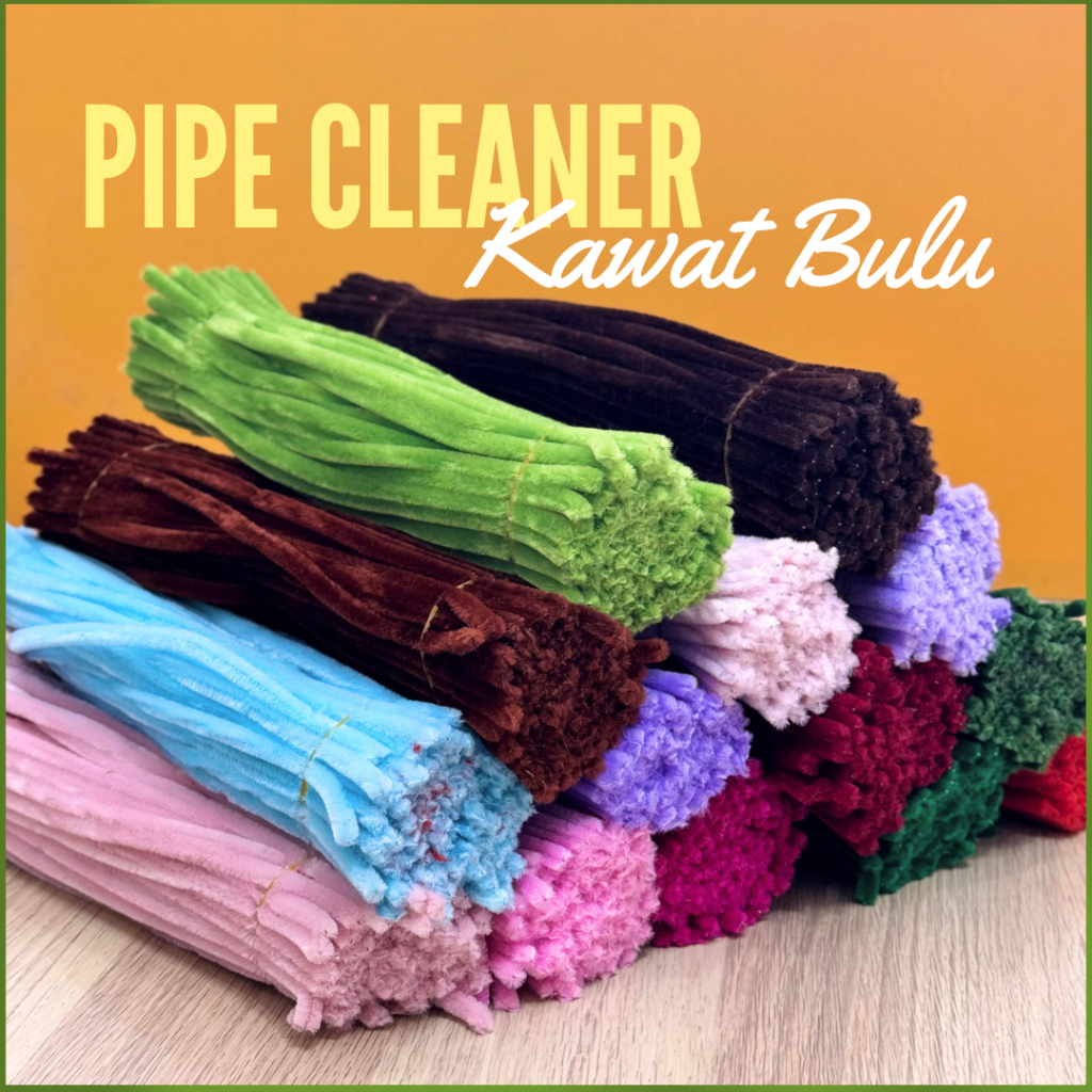 Jual 100pcs Kawat Bulu Mercy / Pipe Cleaner Gembul Tebal | Shopee Indonesia