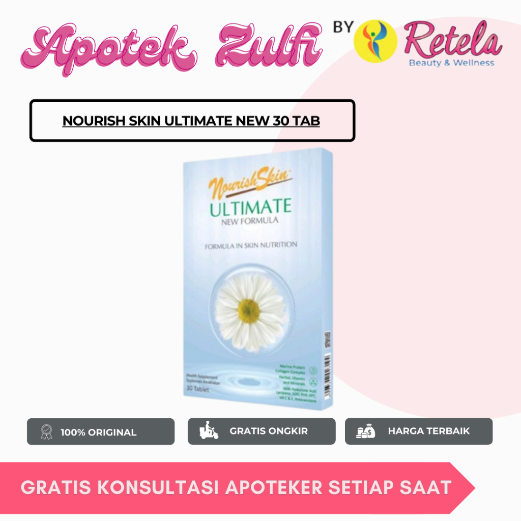Jual NOURISH SKIN ULTIMATE NEW FORMULA 30 TABLET | Shopee Indonesia
