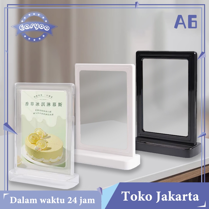 Jual A6 Acrylic Sign Holder | Stand Menu | Stand Brosur | Akrilik Tent ...
