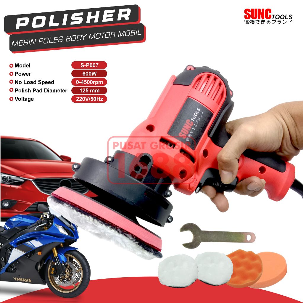 Jual Mesin Poles Mobil 5 Inch 125 mm Rotary Electric Polisher | Shopee Indonesia