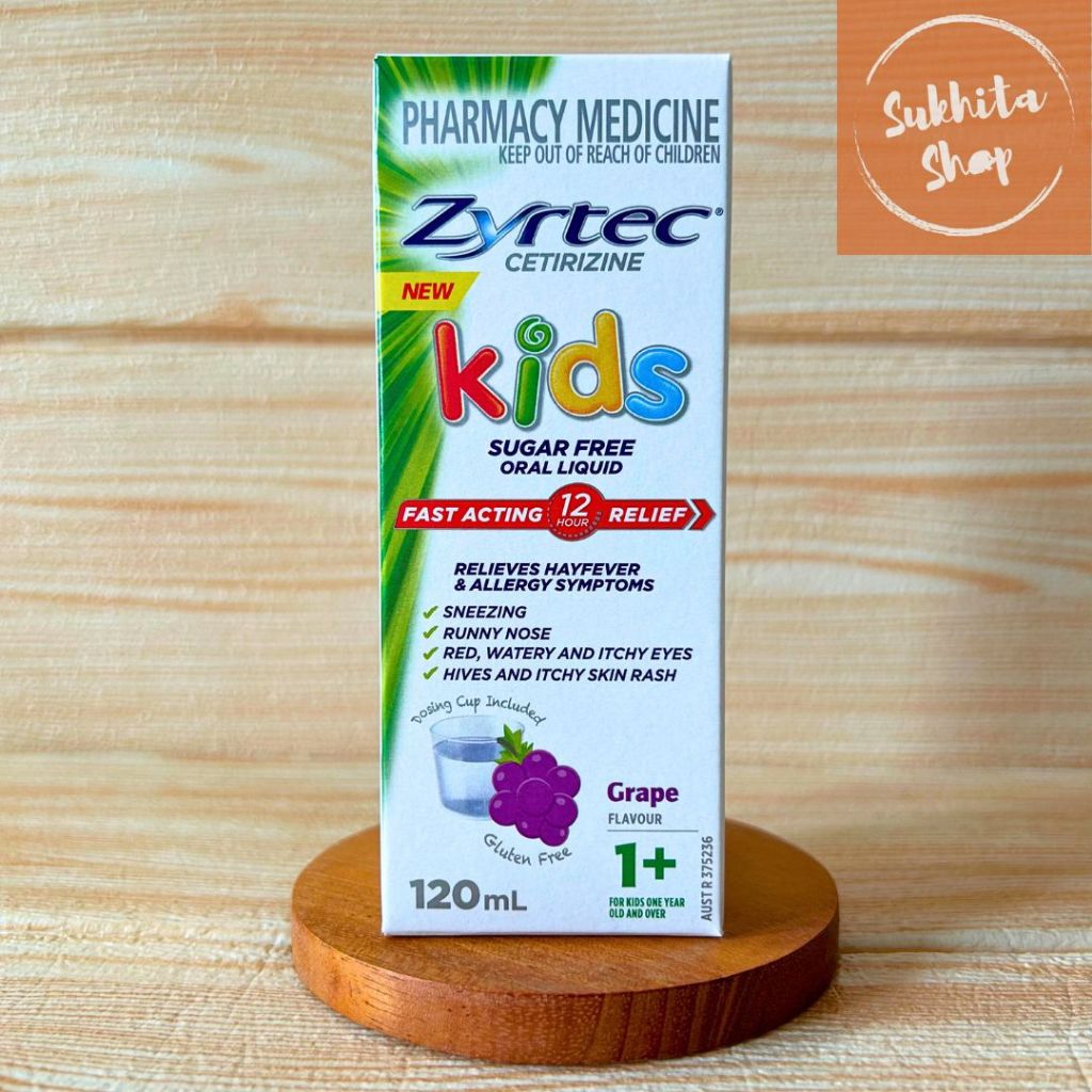 Jual Zyrtec Kids Liquid Grape 120ml ORIGINAL Australia/Obat Alergi Anak ...