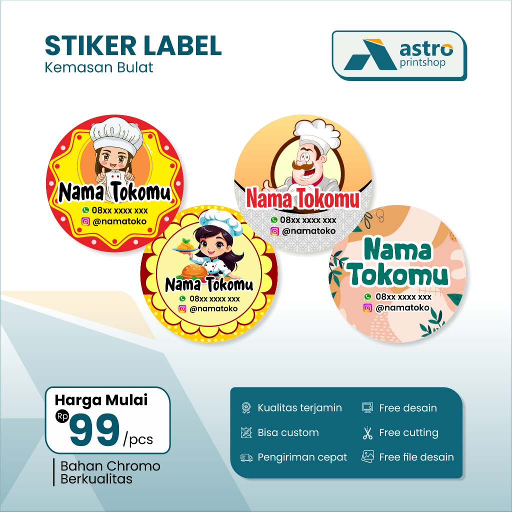 Jual STIKER LABEL | STIKER CUSTOM | STICKER BULAT | STICKER KEMASAN ...