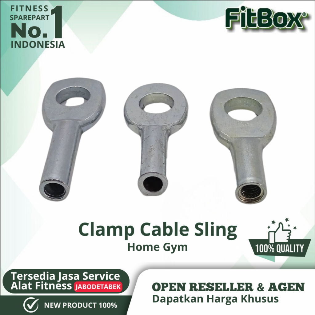Jual Clamp Cable Sling / Klem / Skun ME Tali Sling Home Gym 2 cm - 2,3 ...
