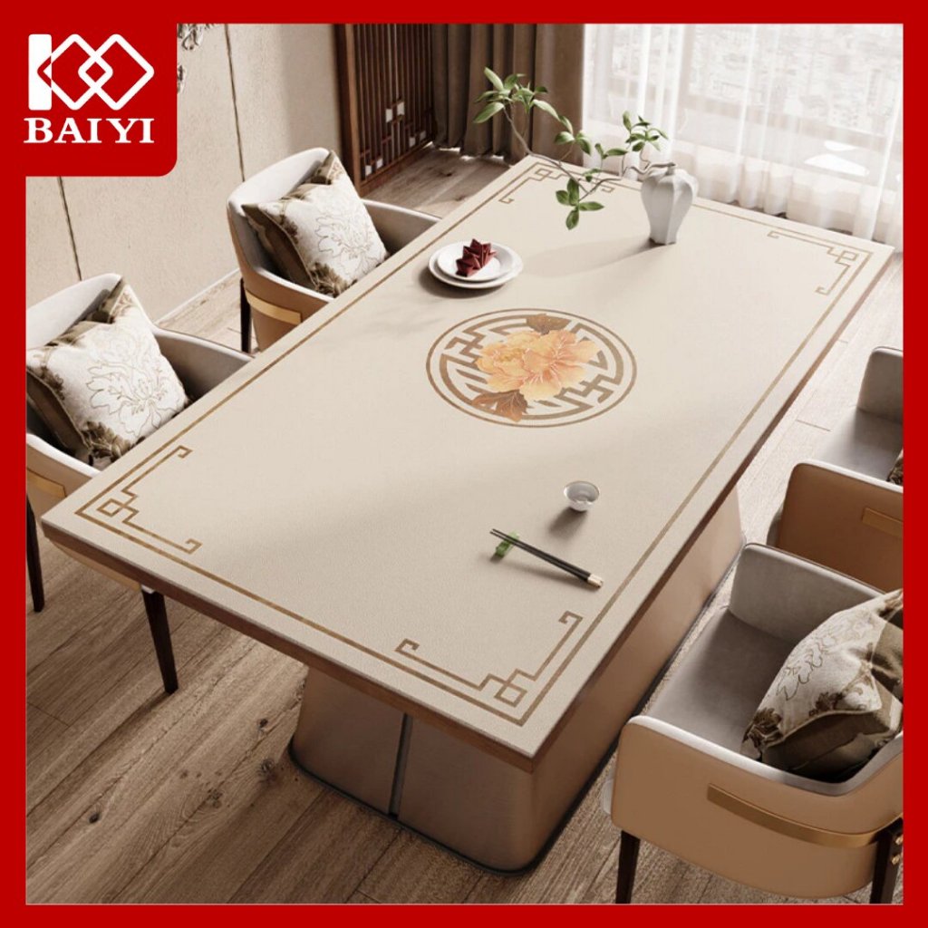 Jual Taplak Meja makan Ukuran custom anti air/ Taplak Meja makan Bahan ...