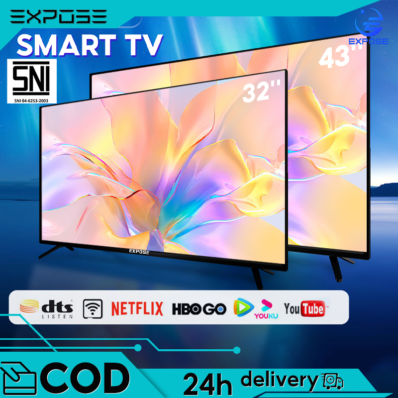 Jual TV Android 32 inch Smart TV 4K UHD Android 12.0 LED TV 43 Inch ...