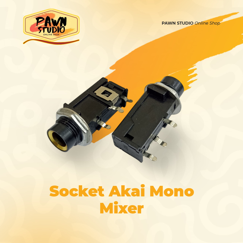 Jual Socket soket akai / mic mono mixer 6,5mm body kecil / ramping ...