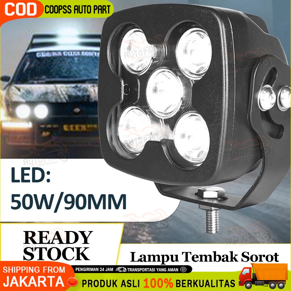 Jual 50 Watt 100% ORI Lampu volvo alat berat Sorot Heavy Duty Offroad ...