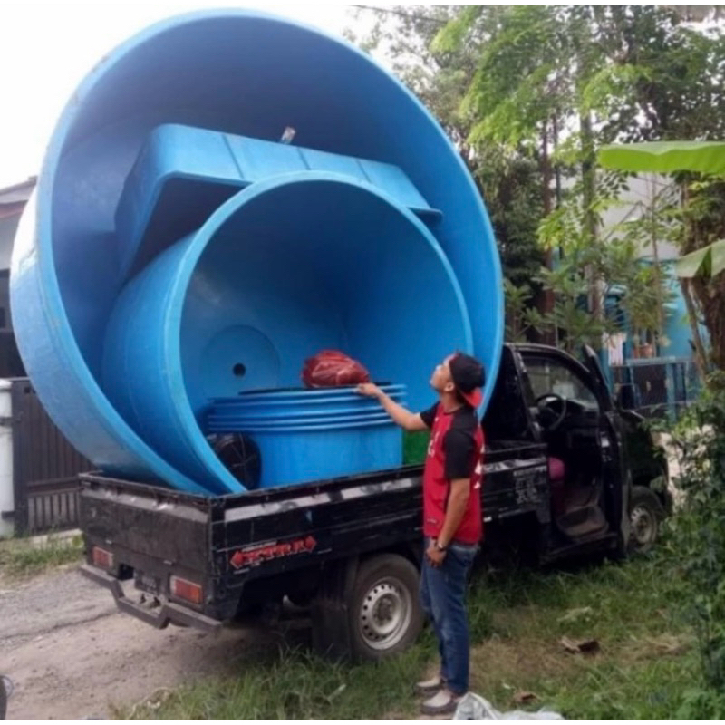 Jual (JABODETABEK) BAK FIBER BULAT 200x100 CM - KOLAM BULAT KOI - FREE ...