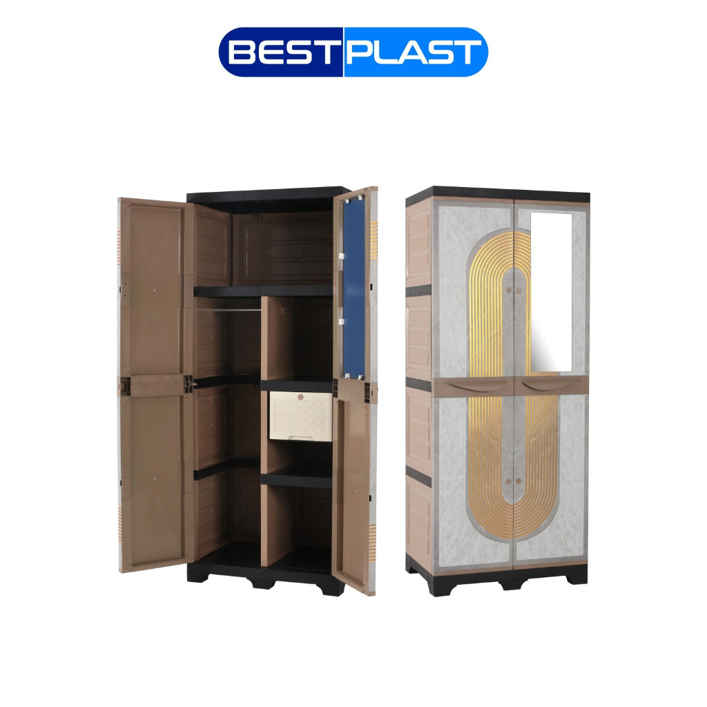 Jual Lemari Plastik Olymplast Bestplast/ BMC 2 Pintu Gantung & Sekat ...