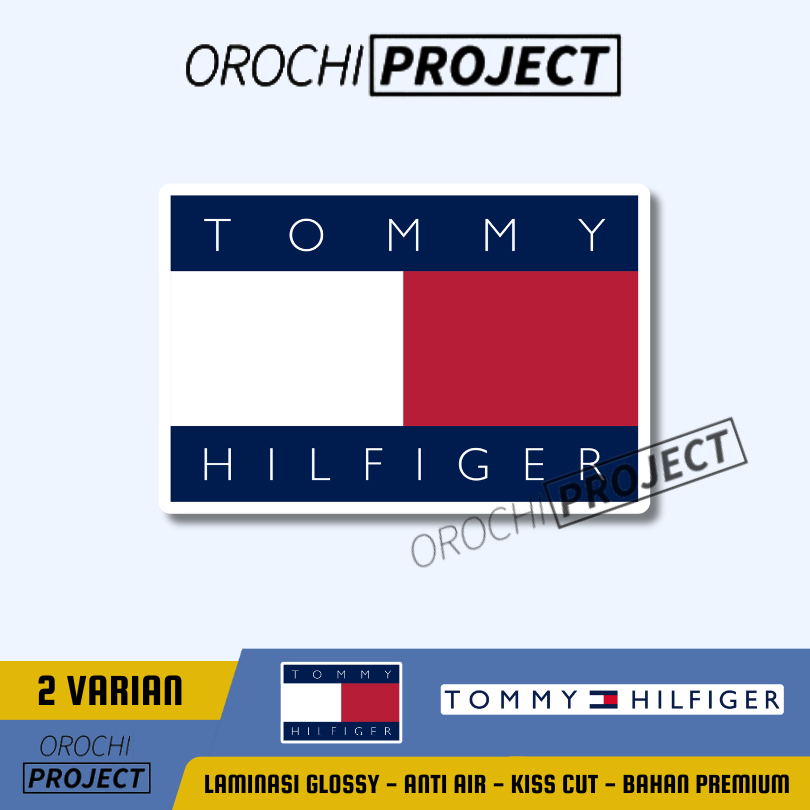 Jual Sticker Stiker Brand Logo Distro TOMMY HILFIGER Vinyl Glossy Anti ...