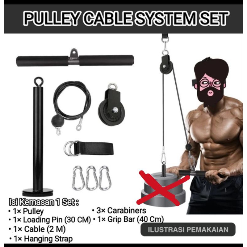 Jual Alat Olaharaga Gym Katrol Fitness Gym /Pulley Cable System Machine ...