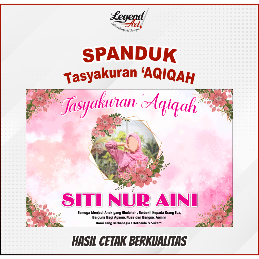 Jual Cetak Spanduk Aqiqah / Tasyakuran Aqiqah / Penabalan Nama | Shopee ...