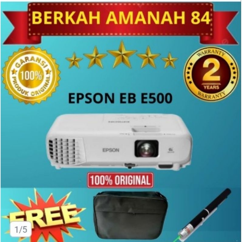 Jual PROYEKTOR EPSON EB E500 XGA 3300 LUMENS HDMI | Shopee Indonesia