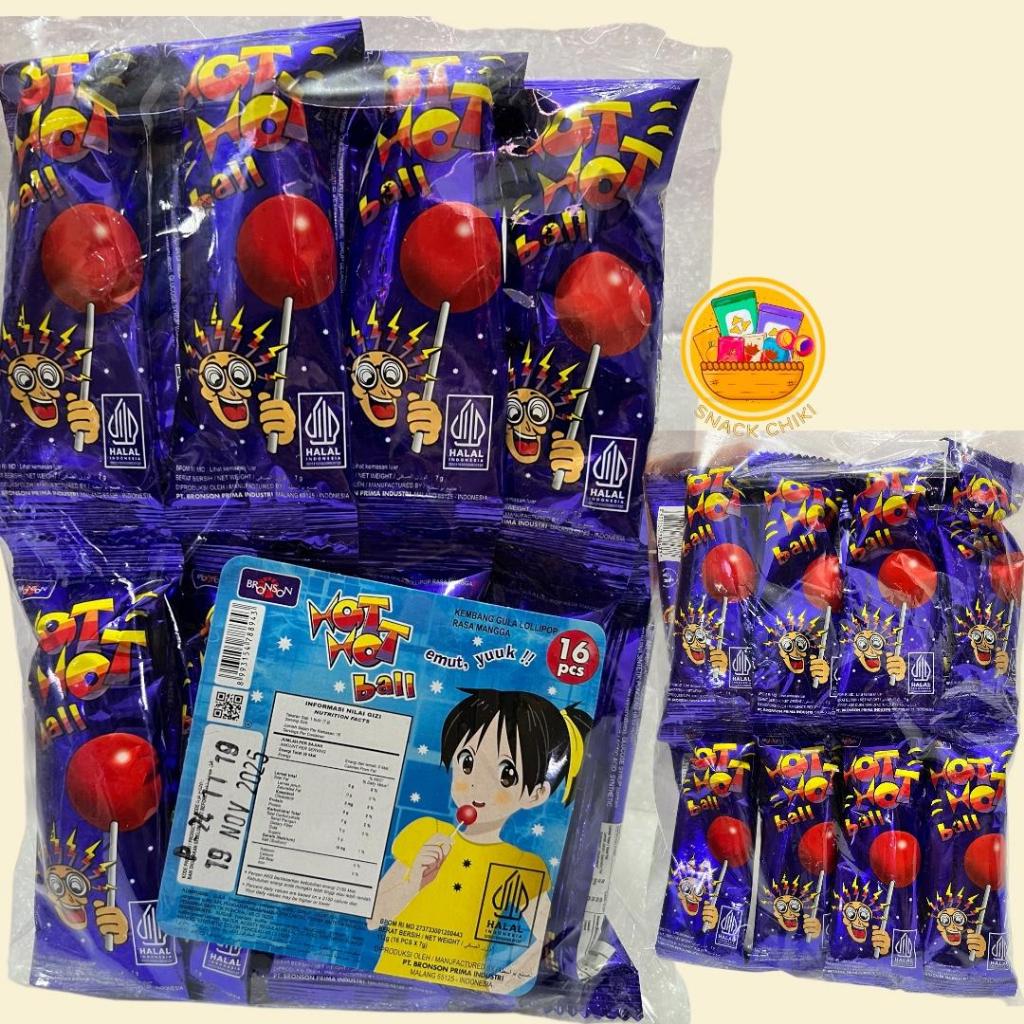 Jual PERMEN HOT HOT BALL 1 PAC 16 PCS | Shopee Indonesia