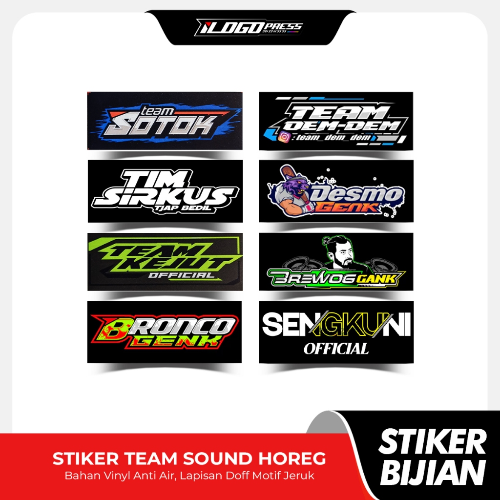 Jual Stiker Sound System Horeg Karnaval (BIJIAN) - TEAM SOTOK TEAM ...