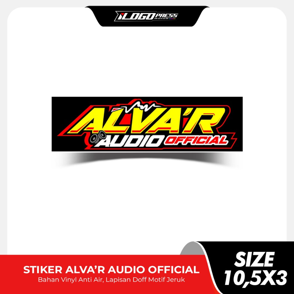 Jual Stiker Sound System ALVA'R Audio Official Vinyl Anti Air (Bijian) | Shopee Indonesia