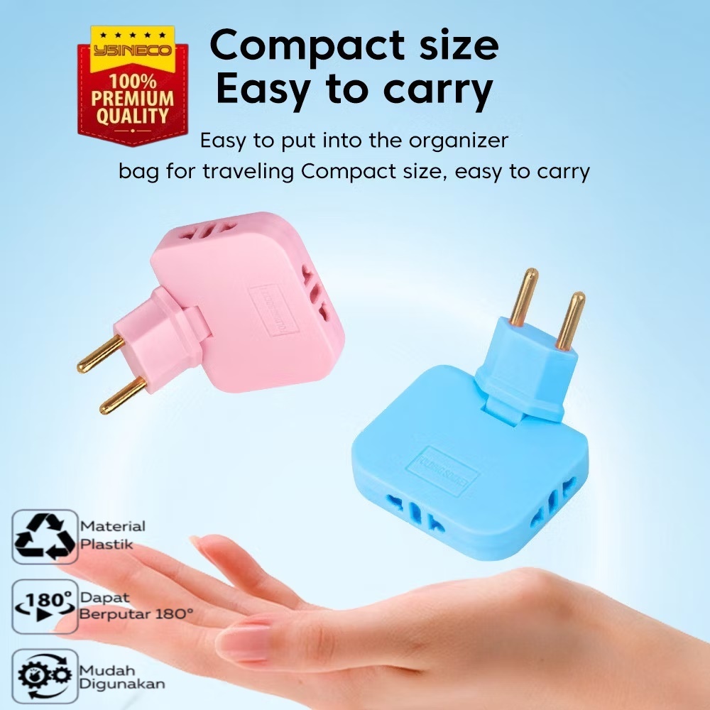 Jual Power Socket 3in1 Extension Plug Lipat Tambahan Lubang Stop Kontak ...