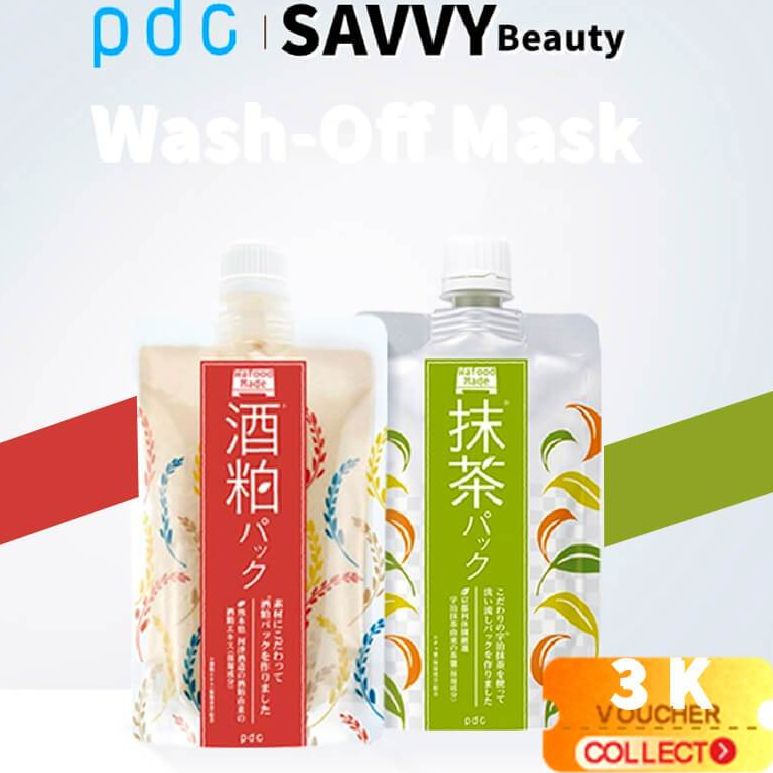 Jual PDC Wafood Made Uji Matcha Face Mask / PDC Wafood Made Sake Kasu ...