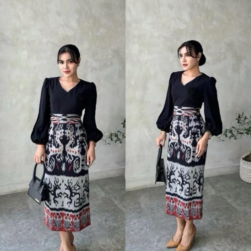 Jual Dress tenun etnik / dress tenun jepara / dress viral / dress sumba / dress jepara / dress ...