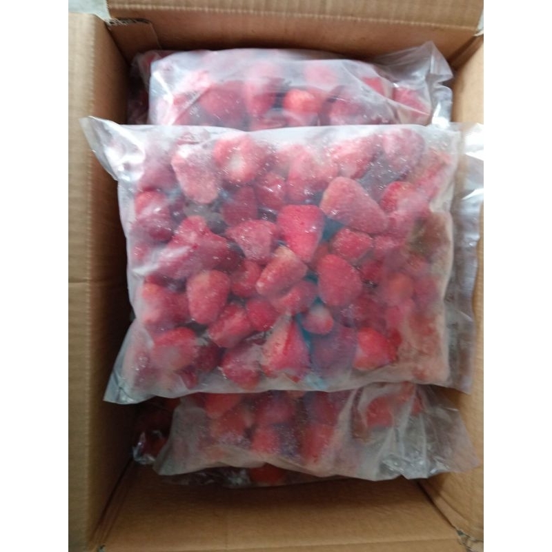 Jual IQF Strawberry Frozen Grade A Import 1 kg | Shopee Indonesia