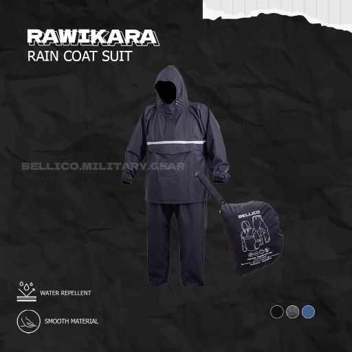 Jual Bellico Rawikara Jas Hujan Bahan Premium Warna Navy | Shopee Indonesia