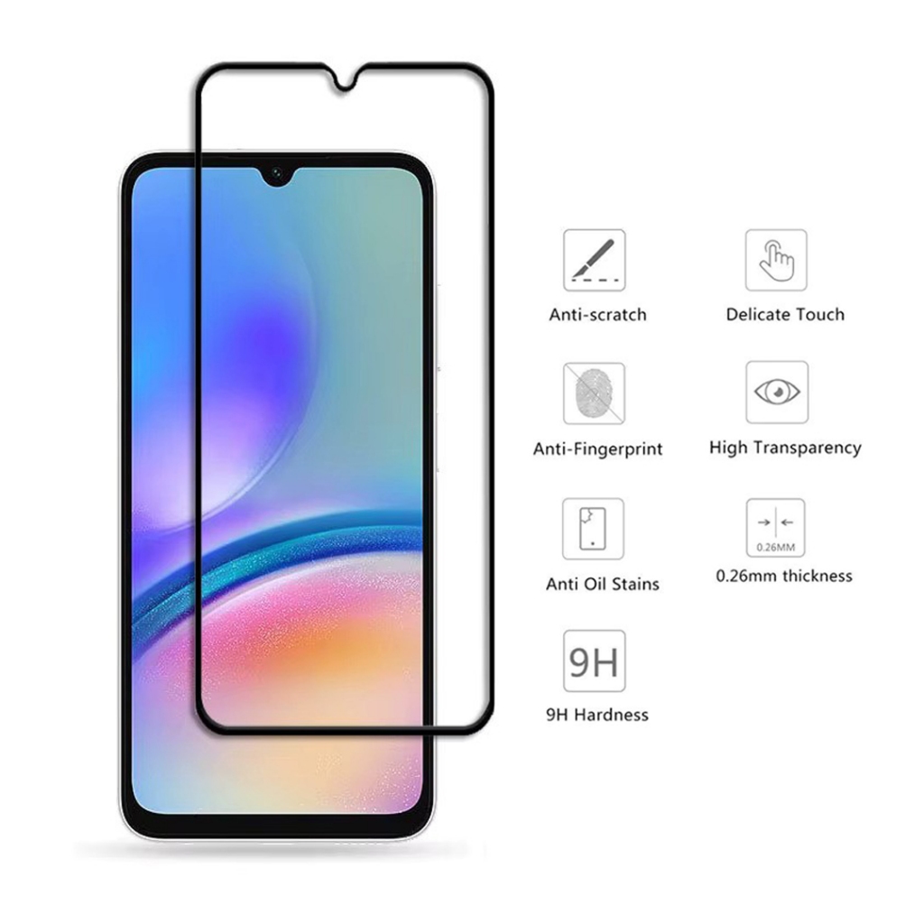 Jual Anti Gores Full Cover Tempered Glass Samsung A01 A02 M02 A02s M02s A03 A03s A03 Core A04 ...