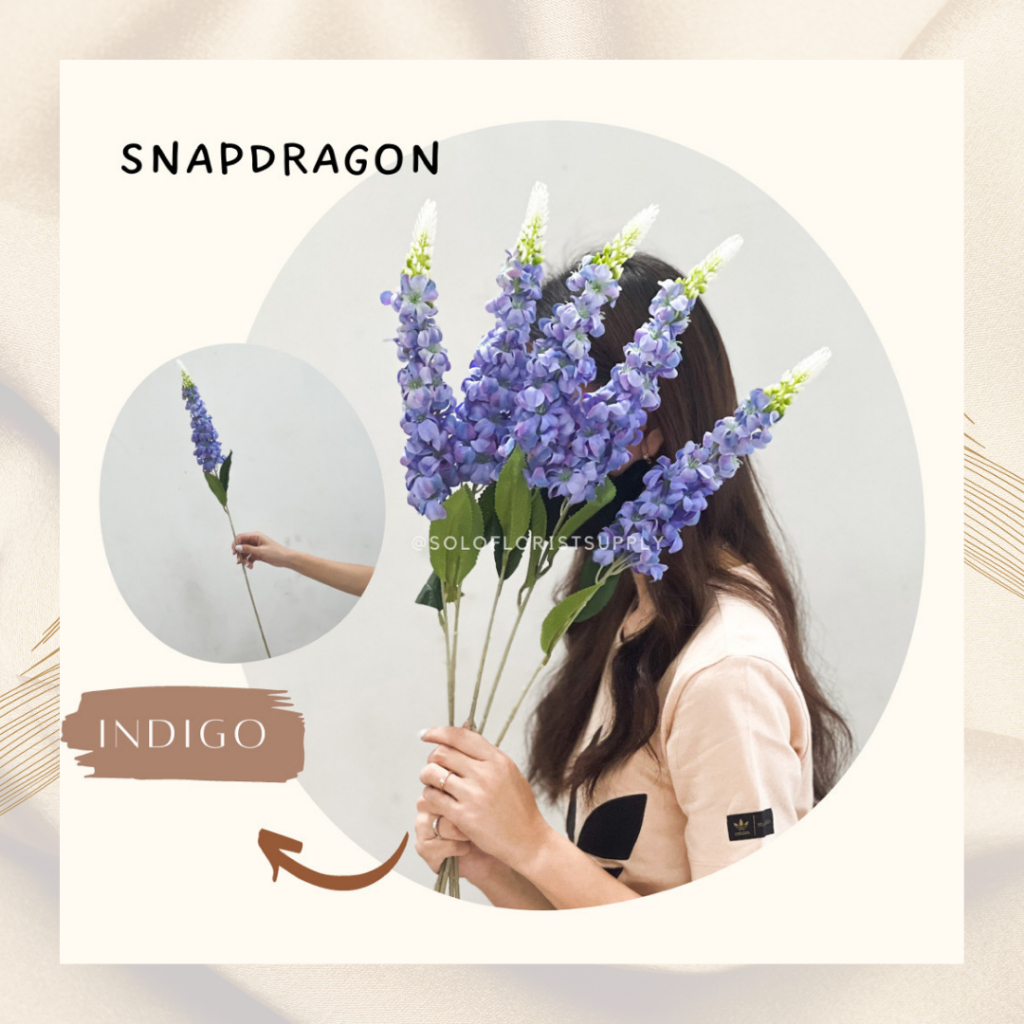 Jual SNAPDRAGON Artificial Flocking Hyacinth Bunga Palsu Sedap Malam ...