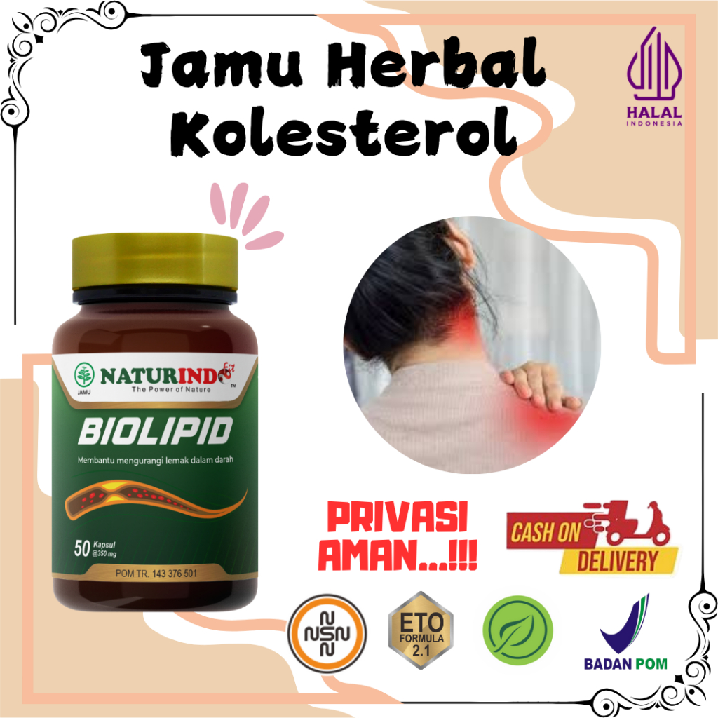 Jual Jamu Kolesterol Tinggi Herbal Naturindo Biolipid | Shopee Indonesia