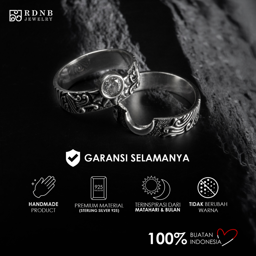 Jual RDNB Jewelry Bhaskara Canduri Couple Ring | Shopee Indonesia