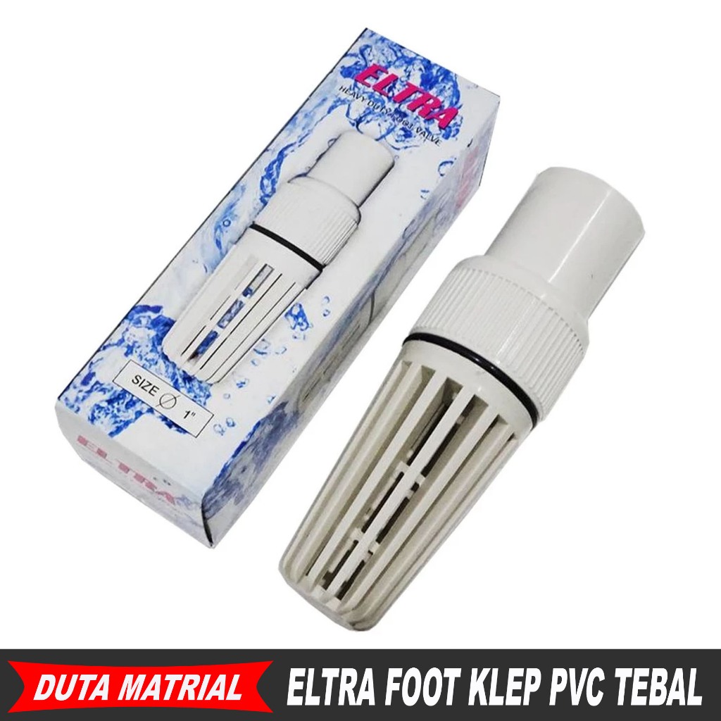 Jual Eltra foot klep PVC jumbo 1/2" inch / saringan pompa air bawah ...