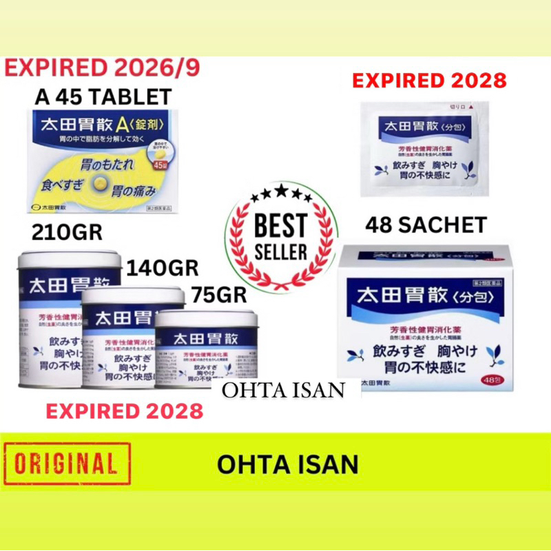 Jual OHTAISAN Obat Lambung Original Japan / Ohta Isan Obat Asam Lambung ...