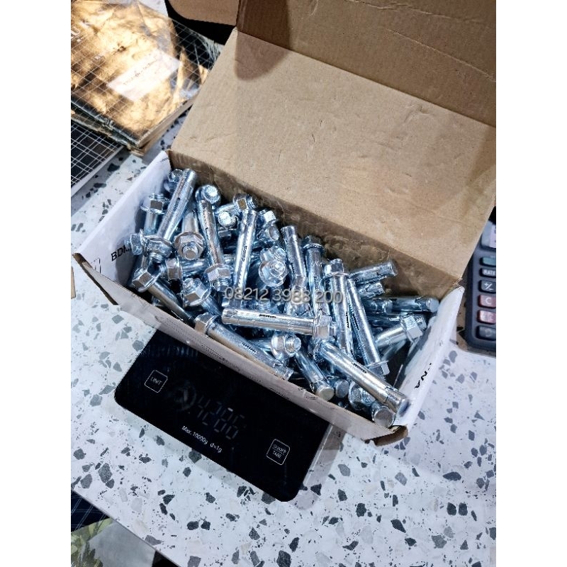 Jual dynabolt galvanized 12x75 galvanis m12 12 x 75 m12x75 dinabolt ...